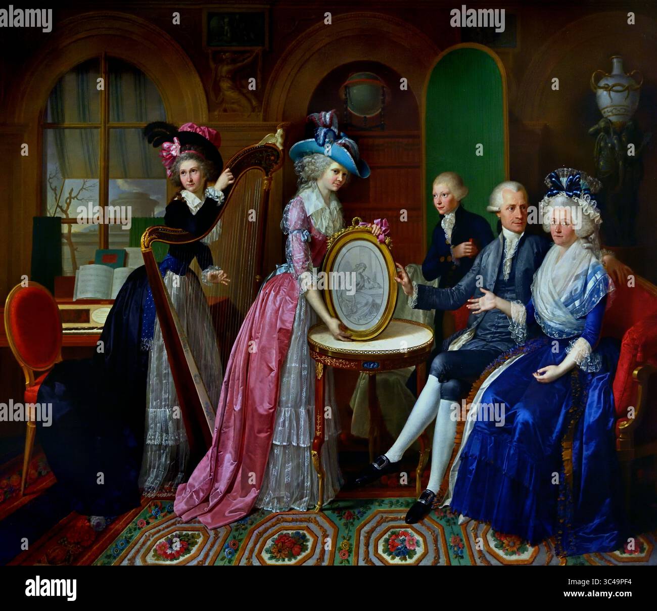 Portrait of the villers family hi-res stock photography and images - Alamy