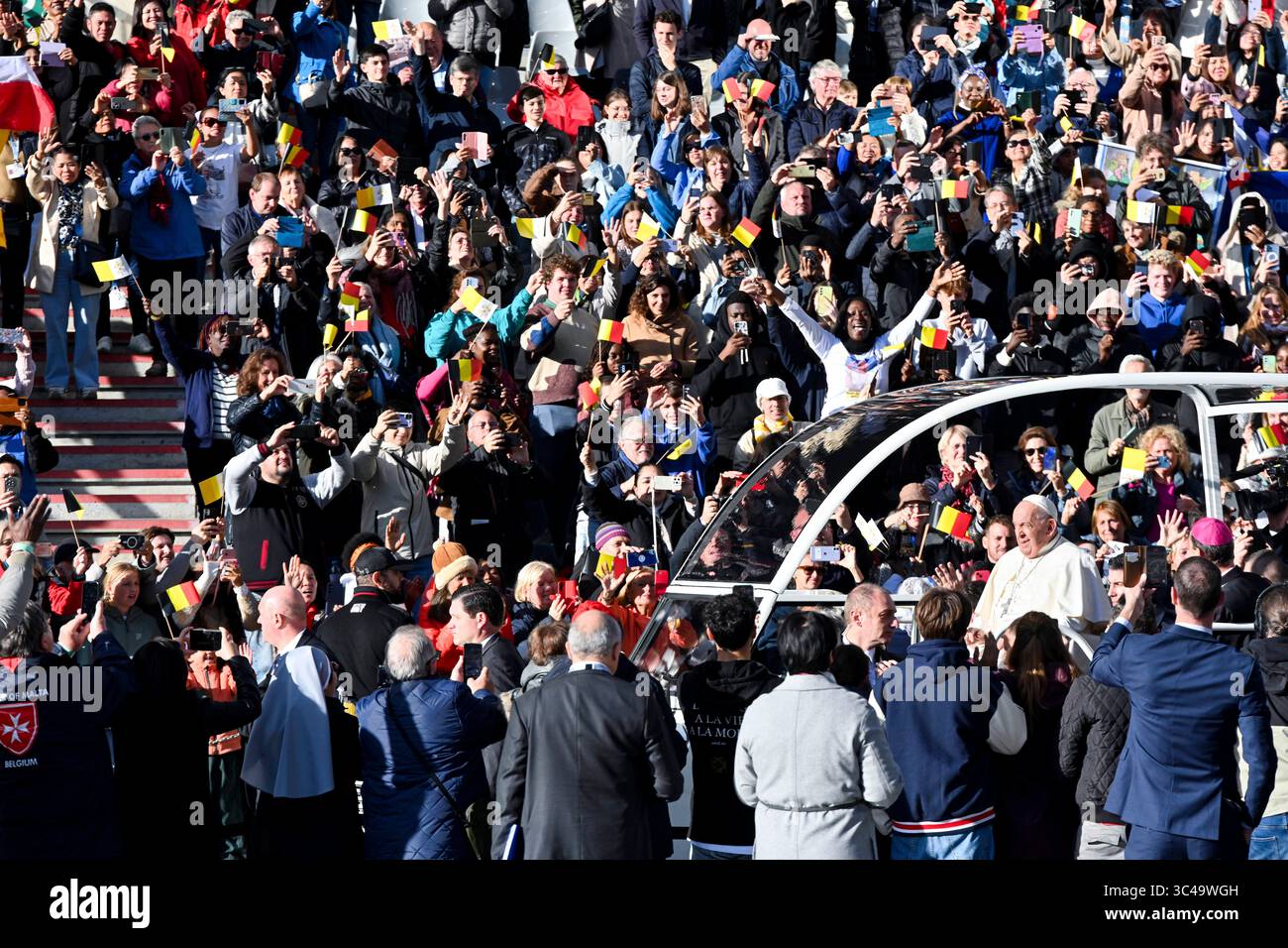 Brussels, Belgium. 29th Sep, 2024. His Excellency Pope Francis during a ...