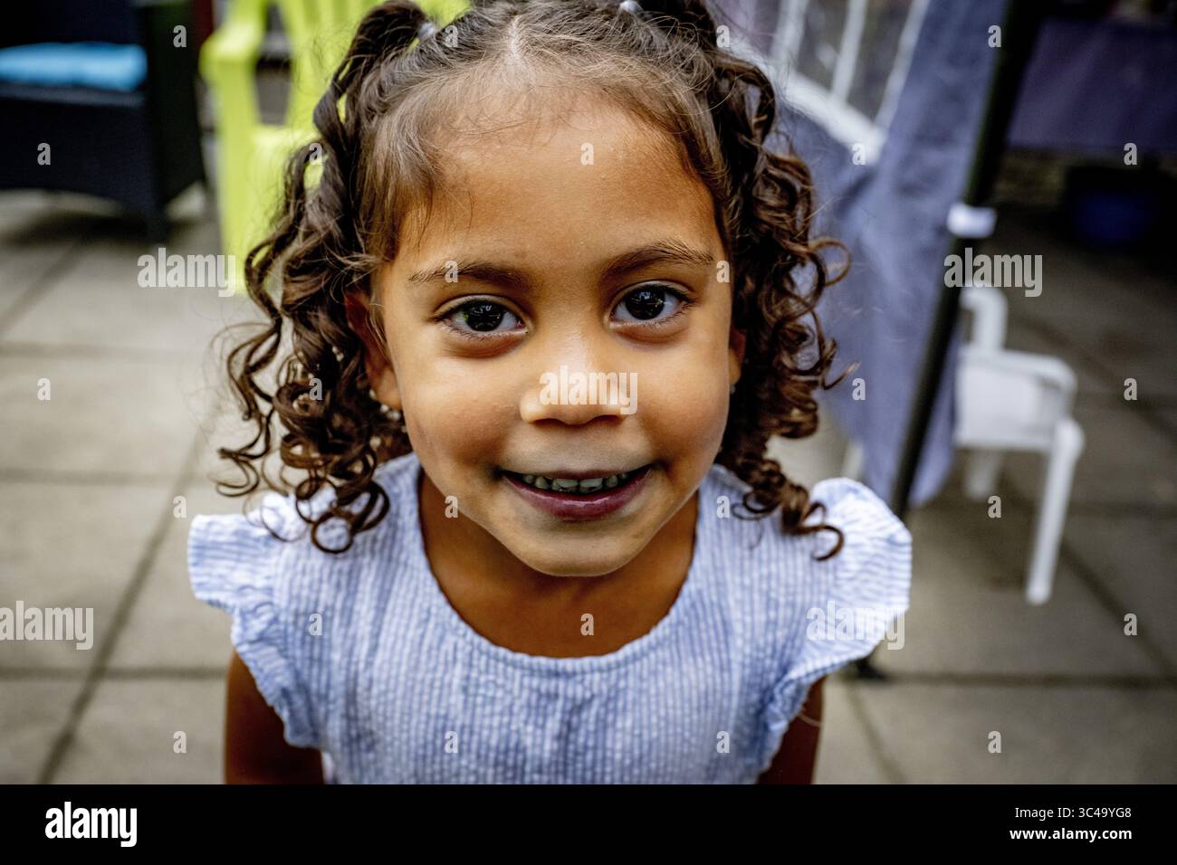 ROTTERDAM - A toddler girl in the gardenANP / Hollandse Hoogte / ROBIN ...