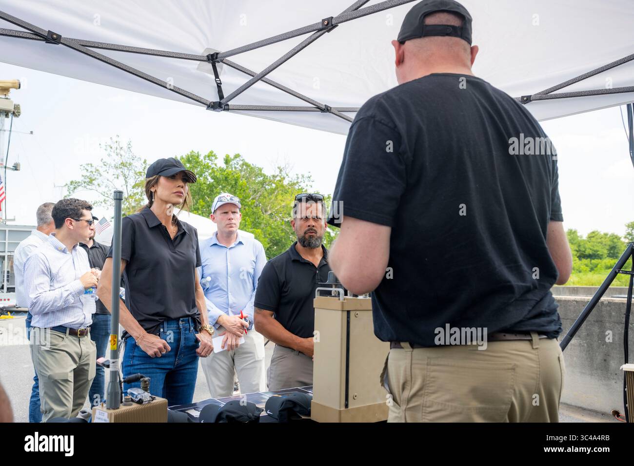 Department of Homeland Security (DHS) Secretary Kristi Noem visits the ...