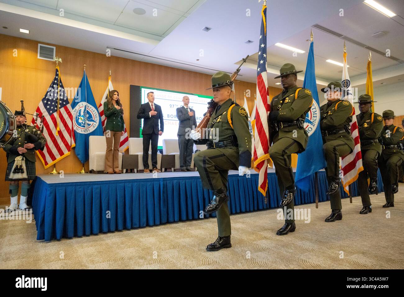 Department of Homeland Security (DHS) Secretary Kristi Noem swears in ...