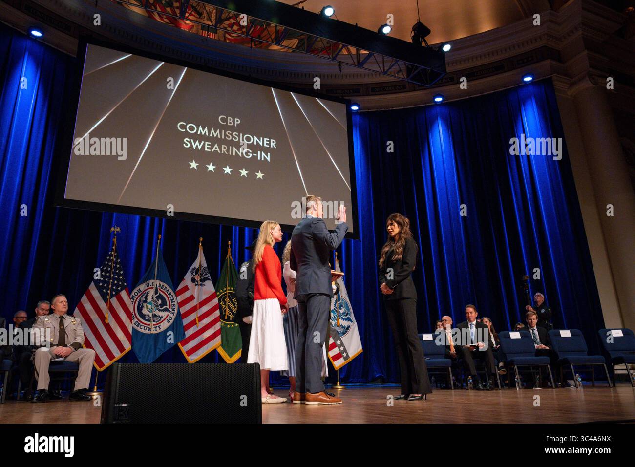Department of Homeland Security (DHS) Secretary Kristi Noem swears in ...