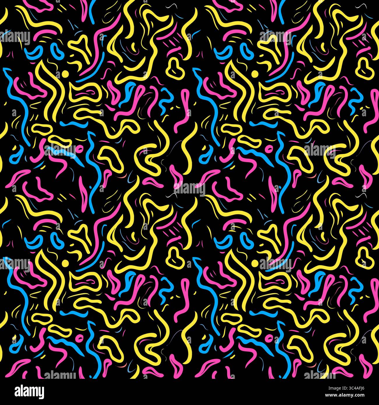 A vector vibrant abstract pattern featuring colorful wavy lines in pink ...