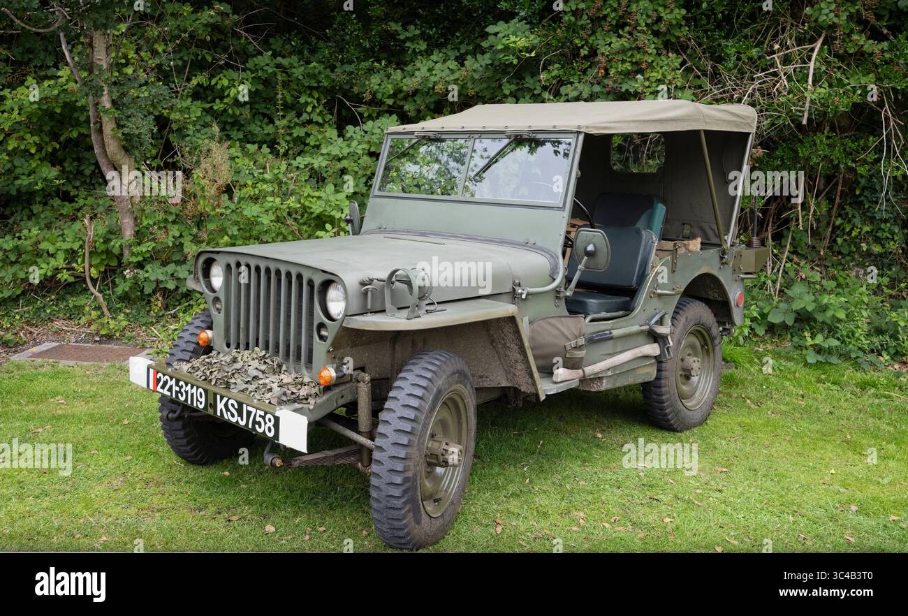 WWII US Army jeep at the 80th Anniversary of WWII at Warminster Park ...