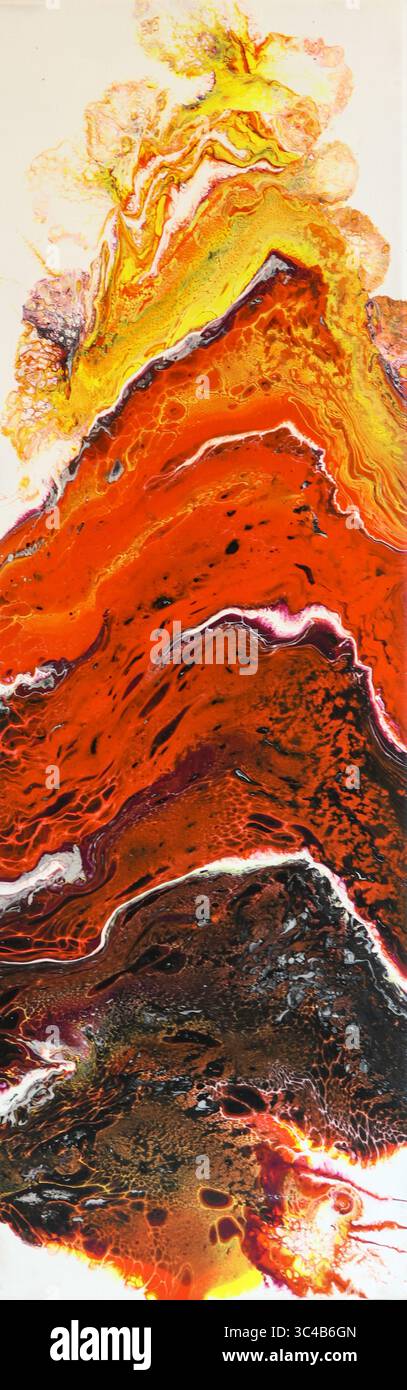 Volcanic Layers Rising with Light Stock Photo - Alamy
