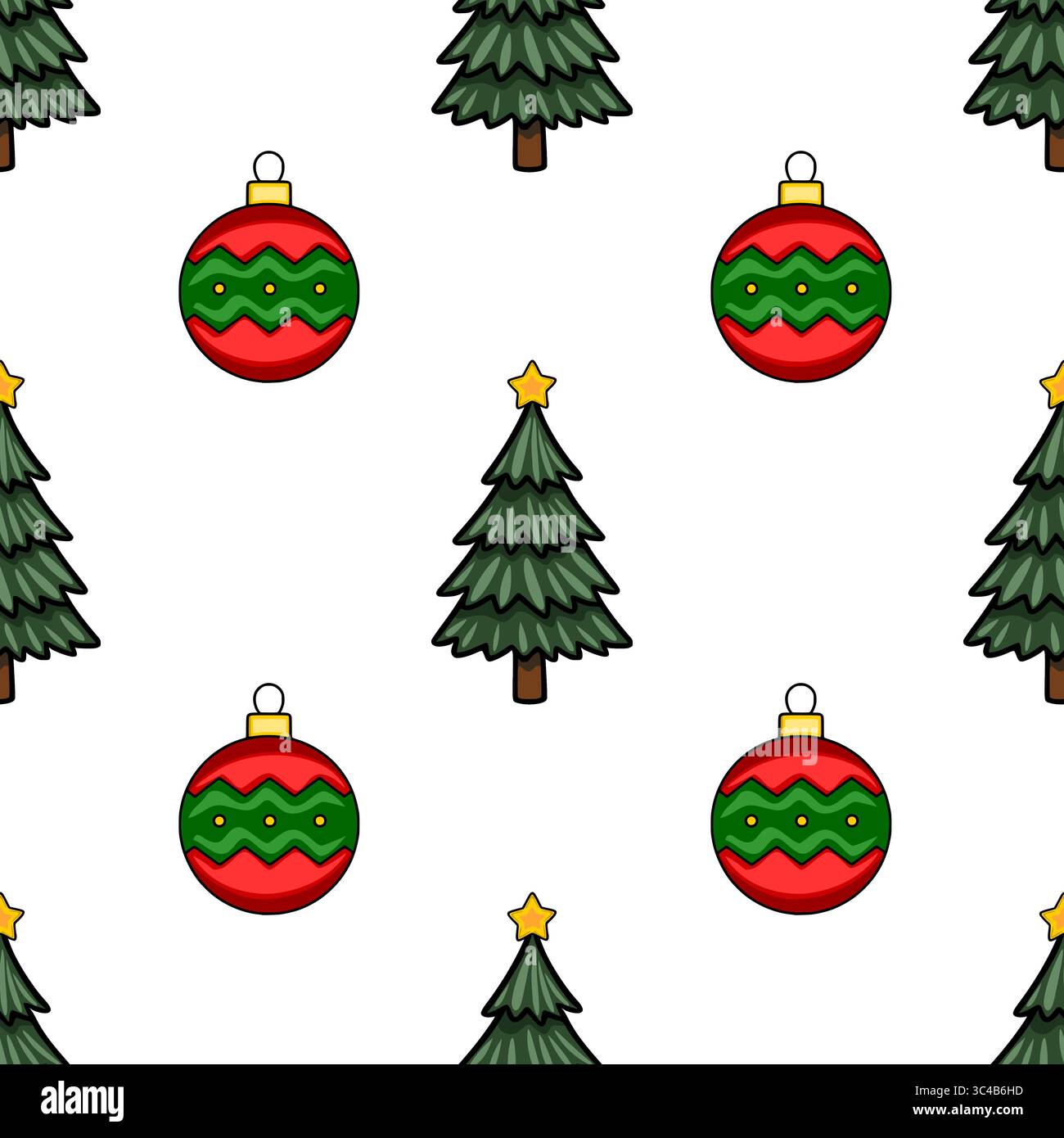 Trees in winter digital Stock Vector Images - Alamy