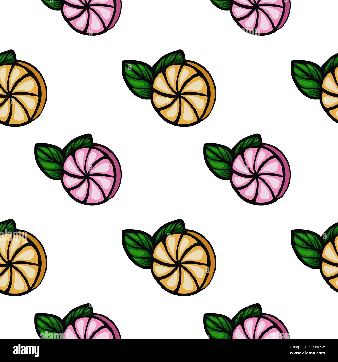 Stylized fruit surrounded Stock Vector Images - Alamy