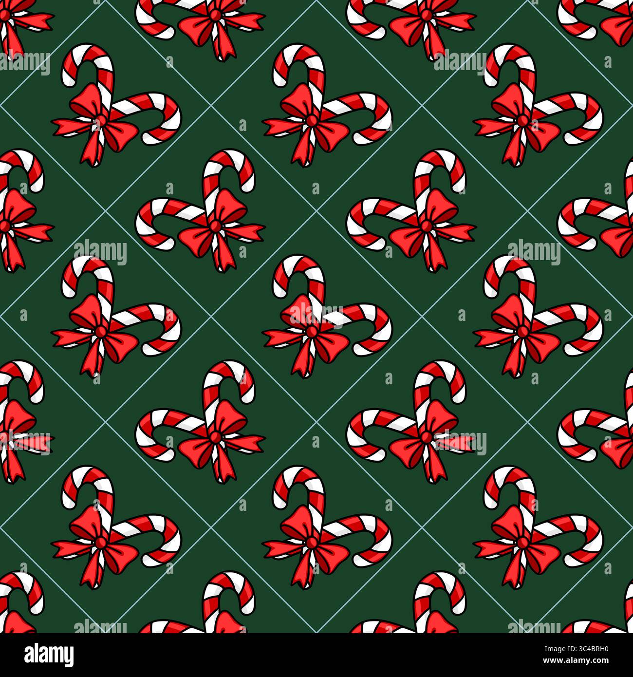 Xmas sweet candy diagonal Stock Vector Images - Alamy