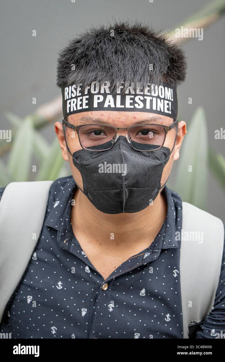 Manila, Manila, Philippines. 28th July, 2025. A protester wears a ...