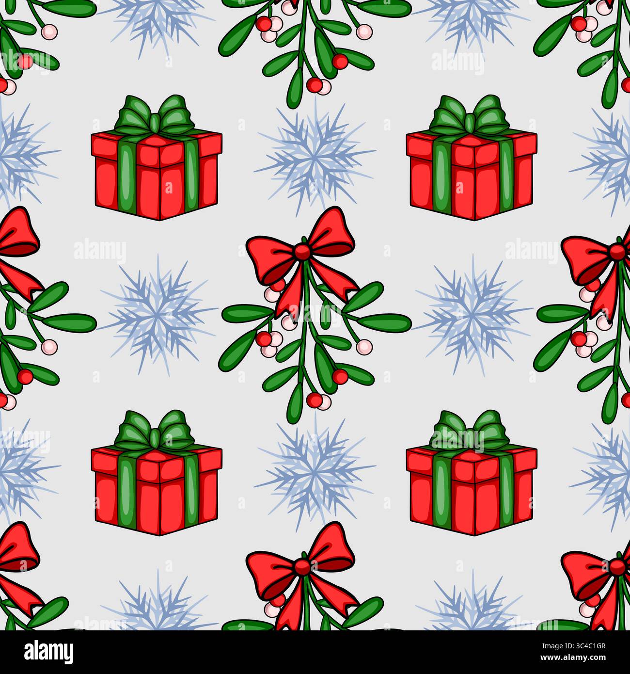 Green mistletoe berries on Stock Vector Images - Alamy