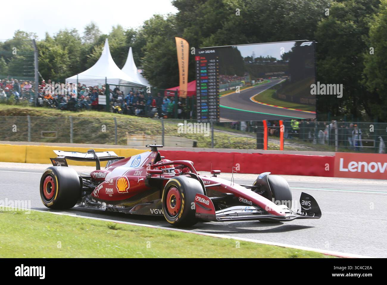 Spa - Francorchamps, Belgium. 27 Jul, 2025. Charles Leclerc, during the Formula 1 Moet & Chandon ...