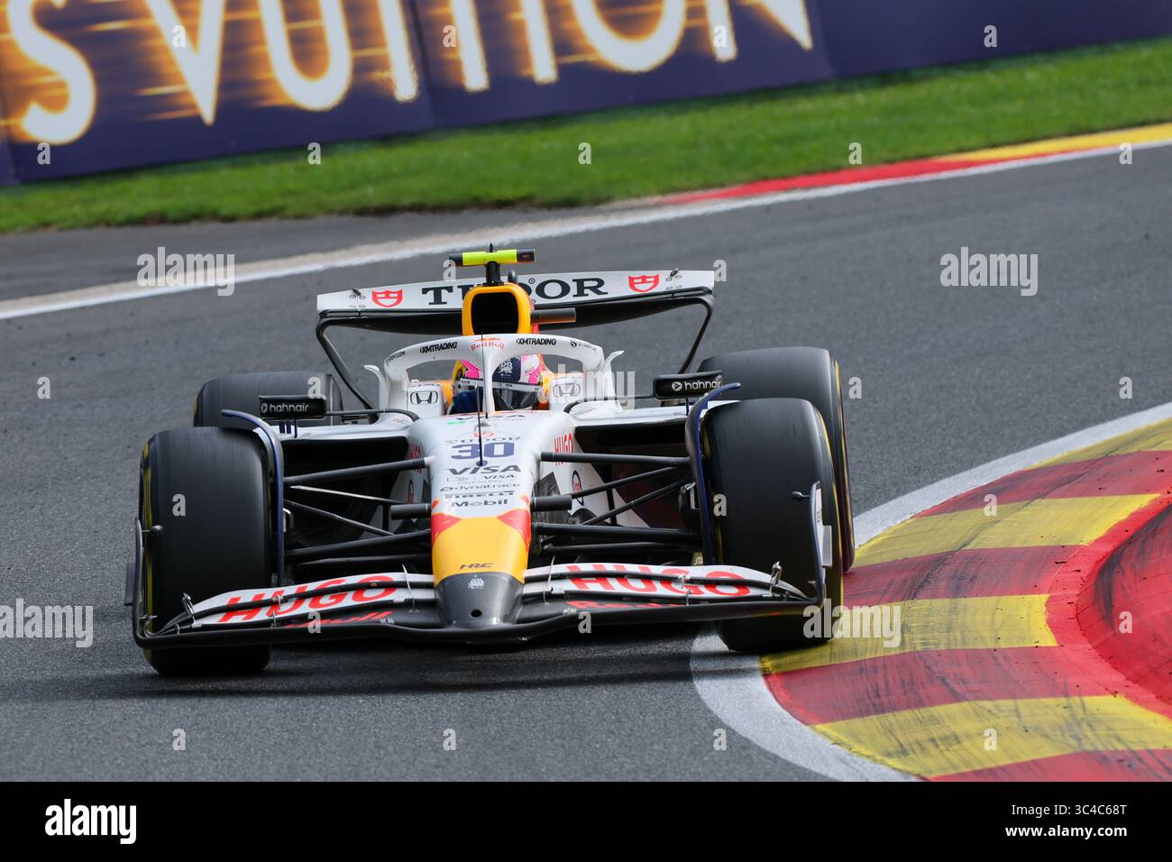 Spa - Francorchamps, Belgium. 27 Jul, 2025. Liam Lawson, during the Formula 1 Moet & Chandon ...