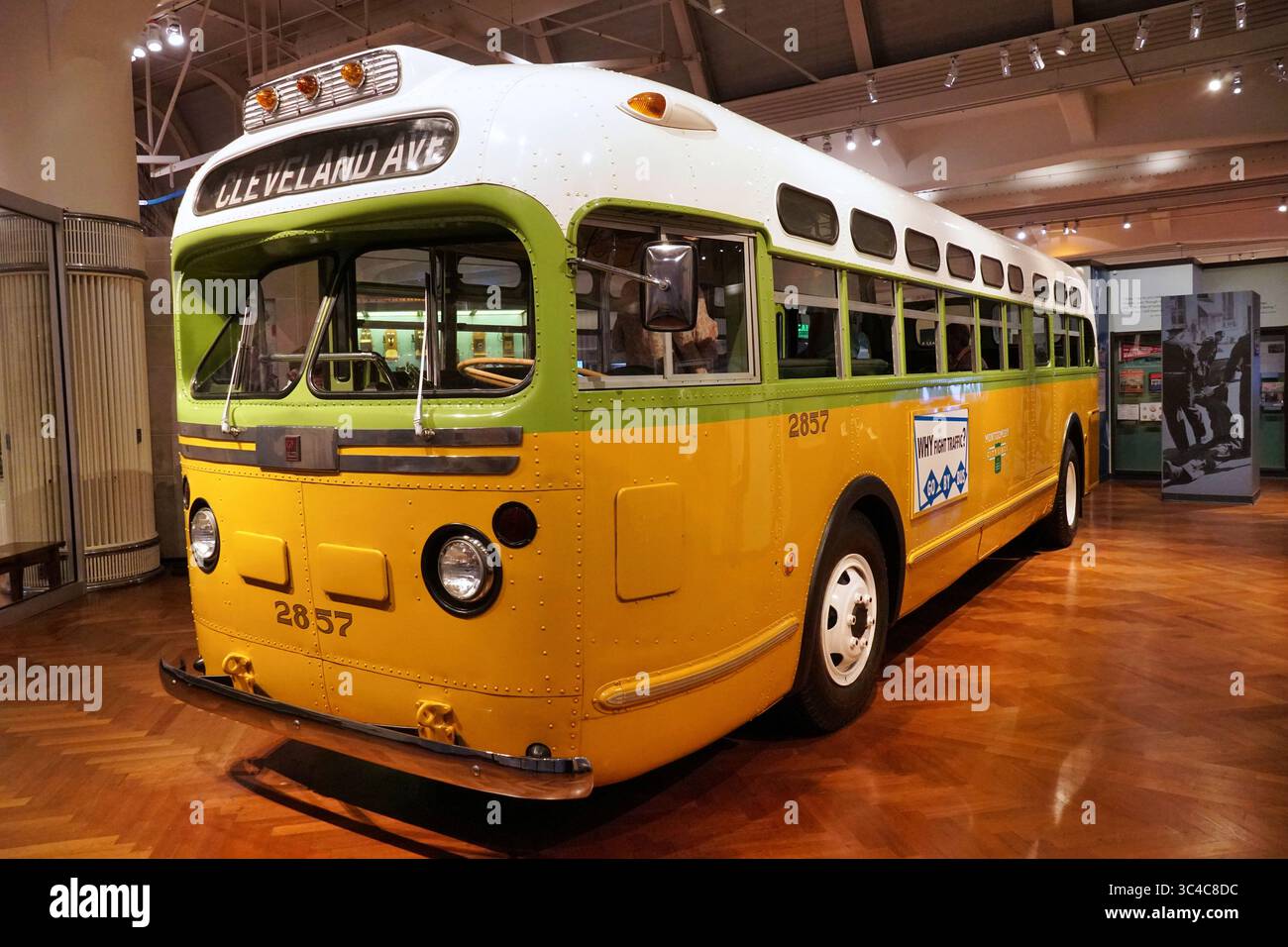 The bus on which Rosa Parks refused to give up her seat in a civil ...