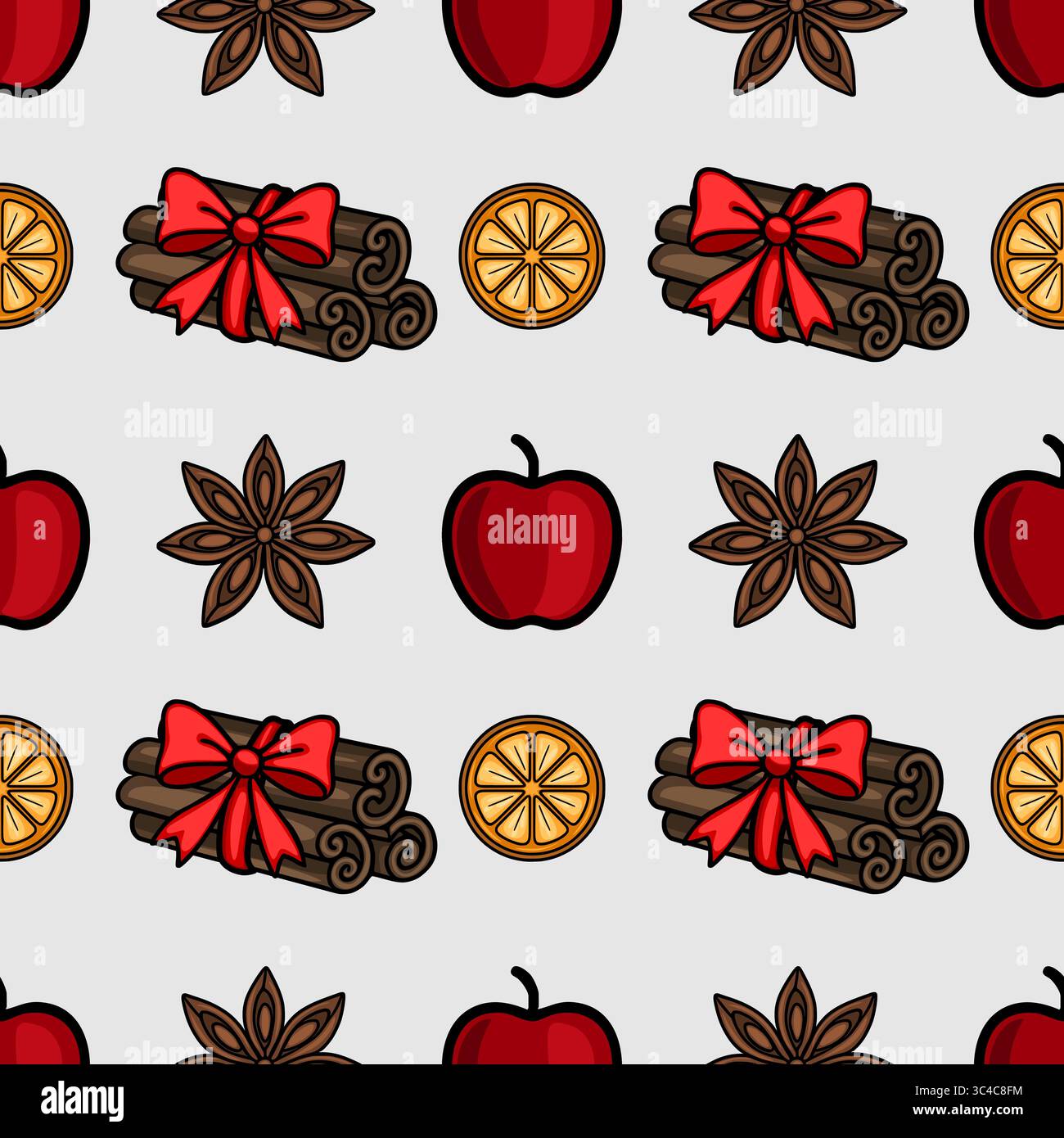 Red apples on orange Stock Vector Images - Alamy