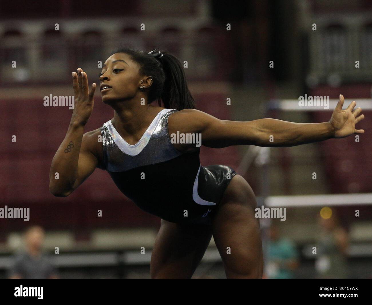March 3, 2018: Gymnast competes during the 2018 American Cup gymnastics ...