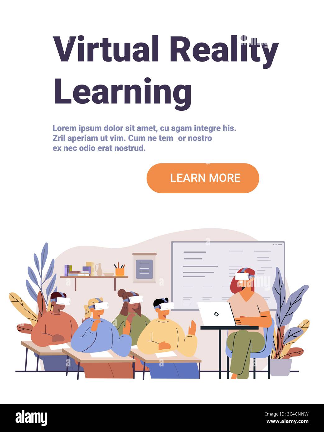 Immersive technology interior Stock Vector Images - Alamy