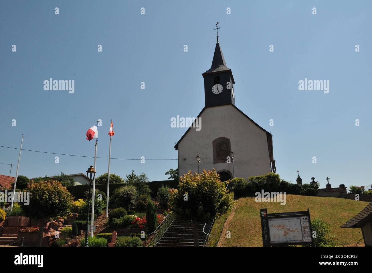 Wiintzenbach /Alsces/ France / 15 June 2023/ old homes and housed and ...