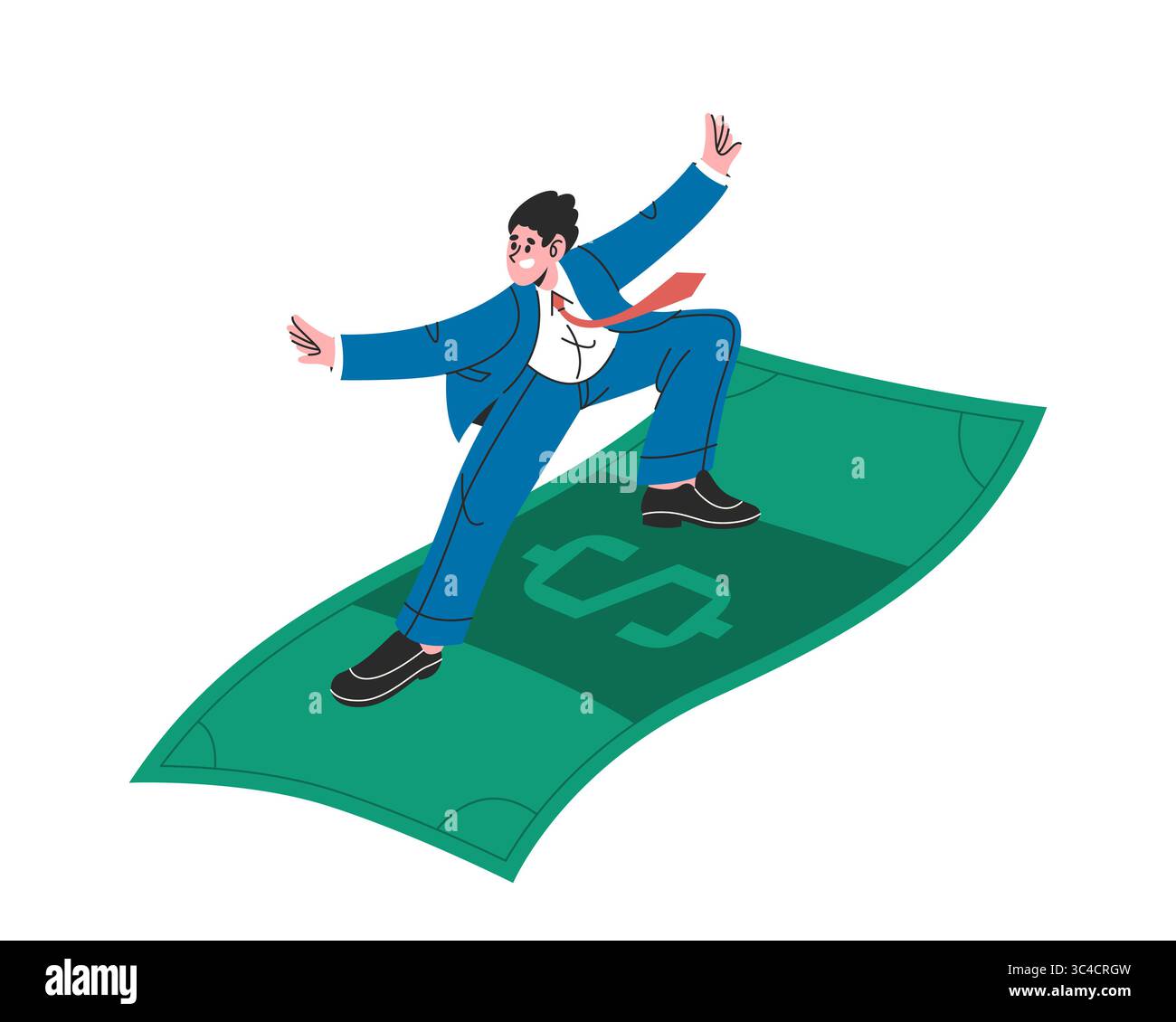 Keeping afloat Stock Vector Images - Alamy