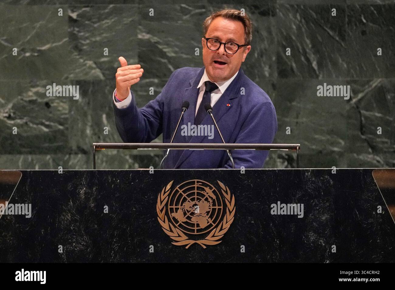 Luxembourg Deputy Prime Minister and Foreign Minister Xavier Bettel ...