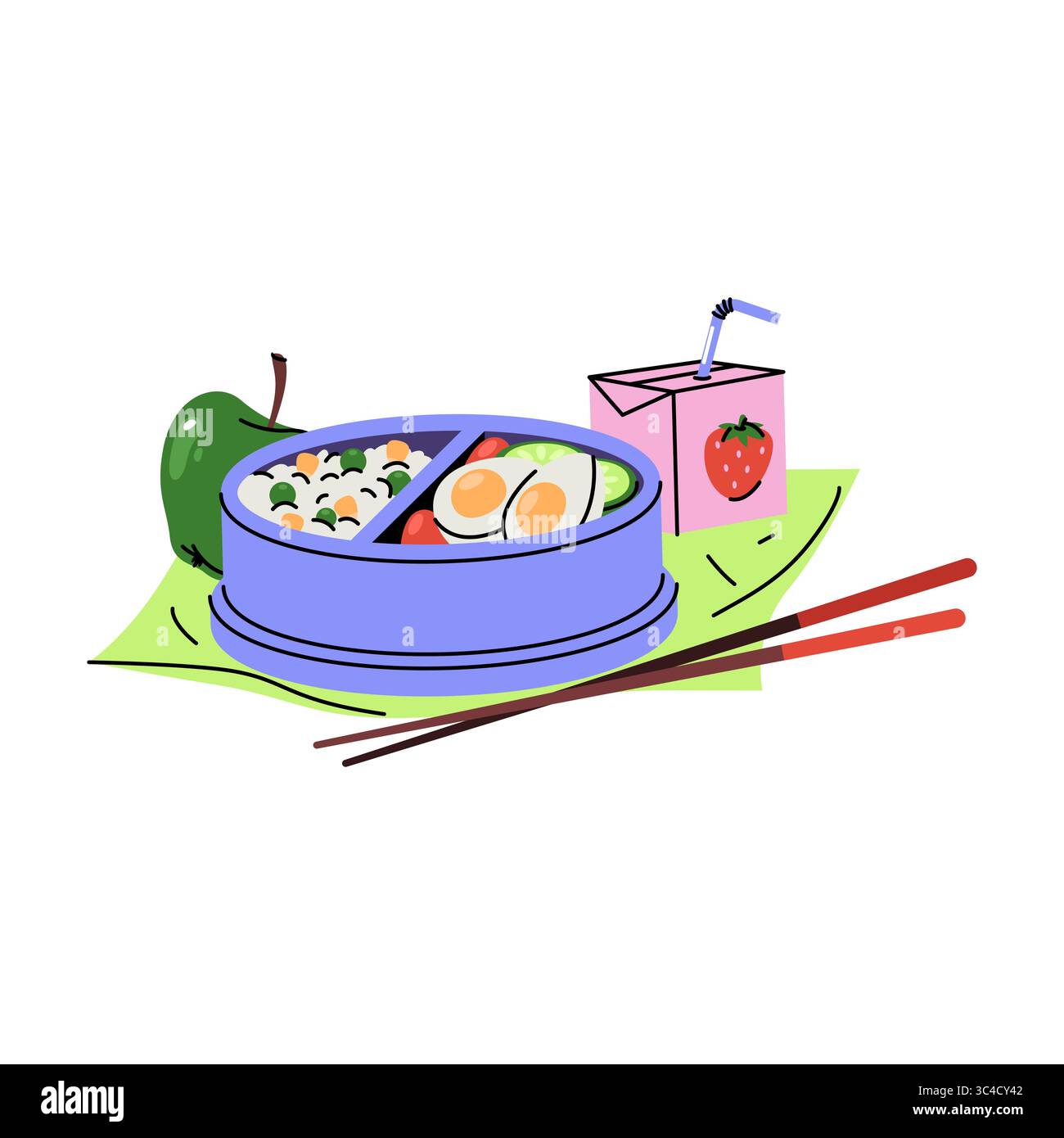 Packed apple Stock Vector Images - Alamy