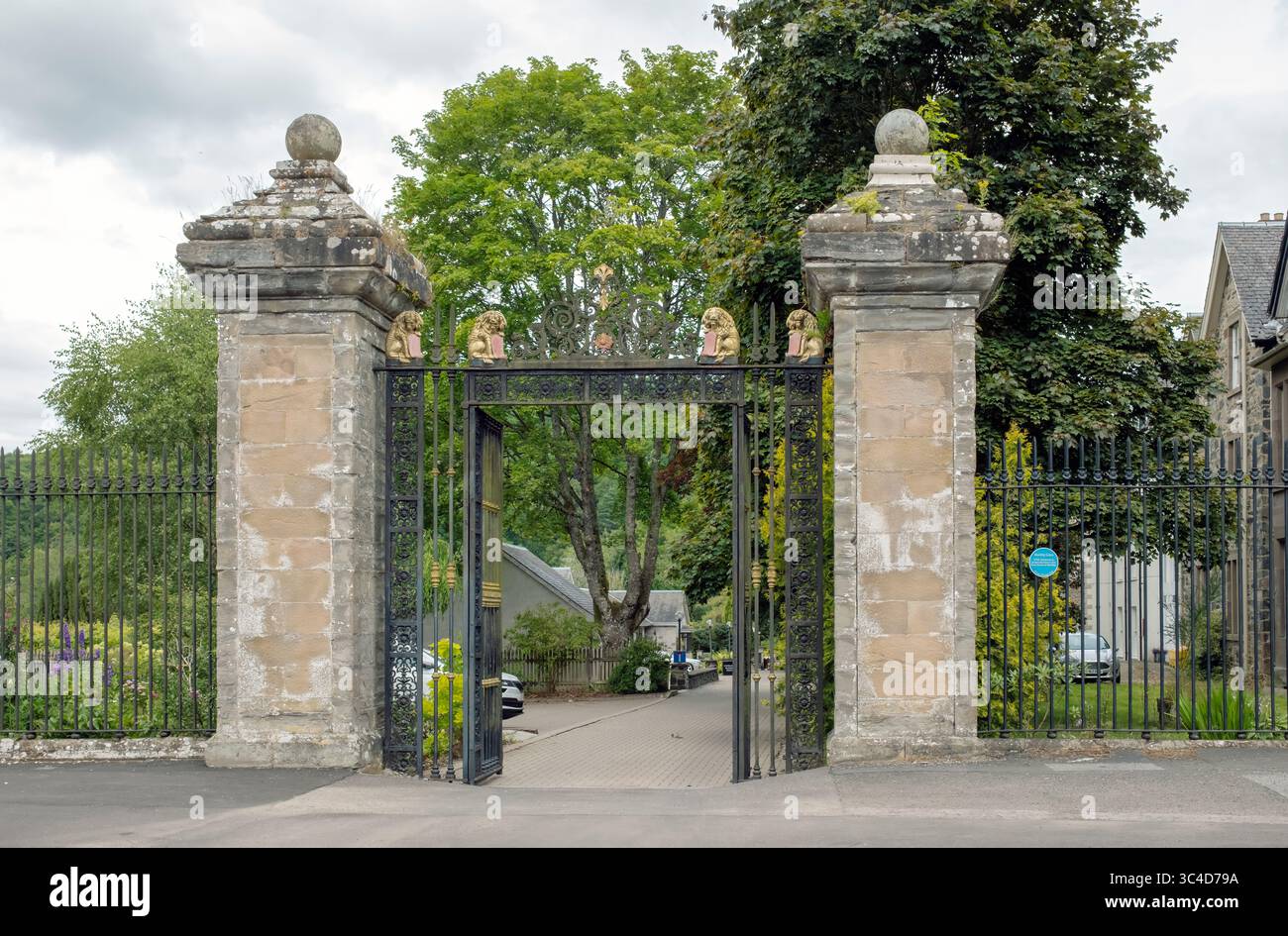 Murthly Gates, Birnam, Perthshire, Scotland, UK Stock Photo - Alamy