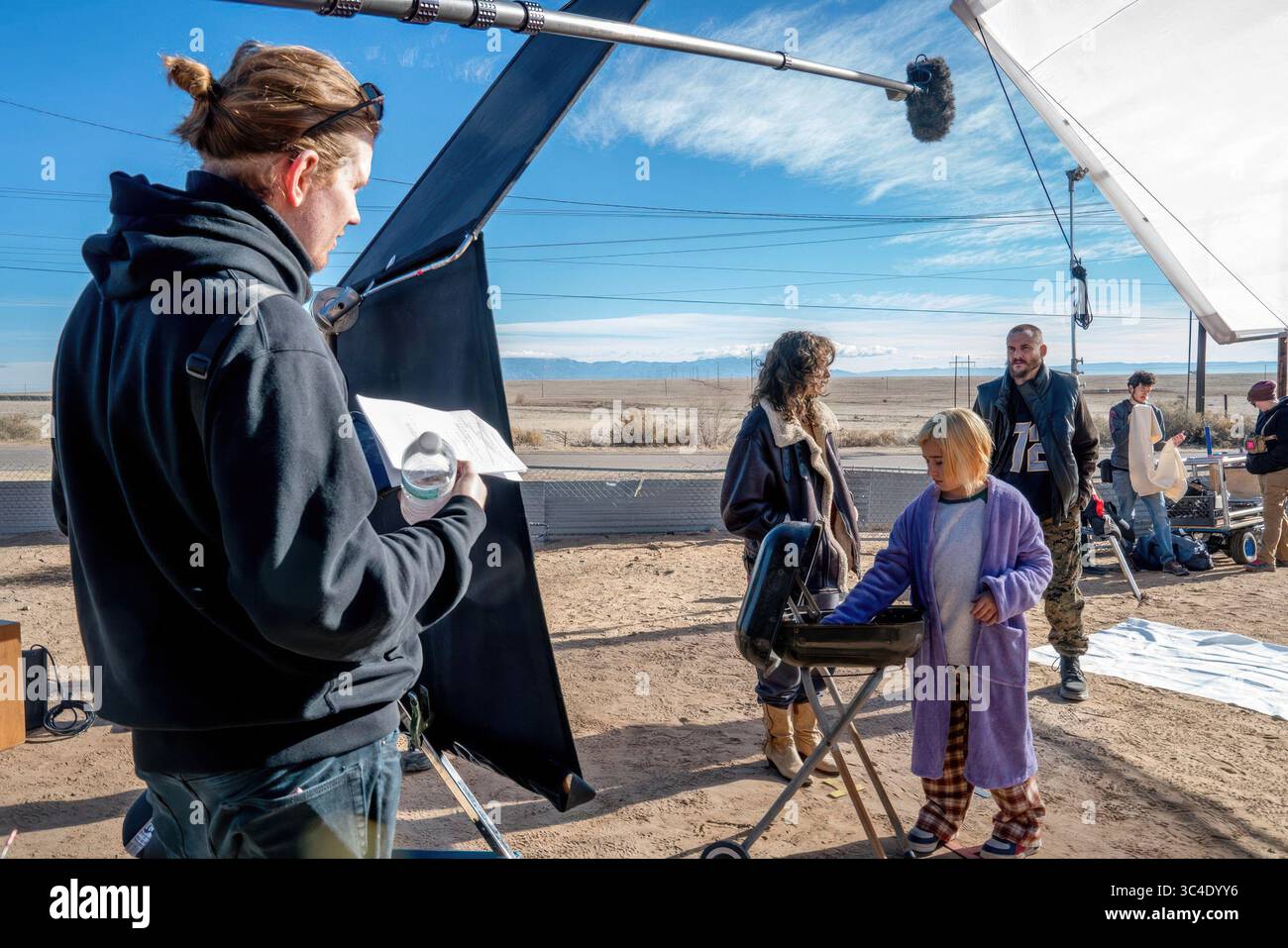 SHE RIDES SHOTGUN, first three from left: director Nick Rowland, Odessa ...