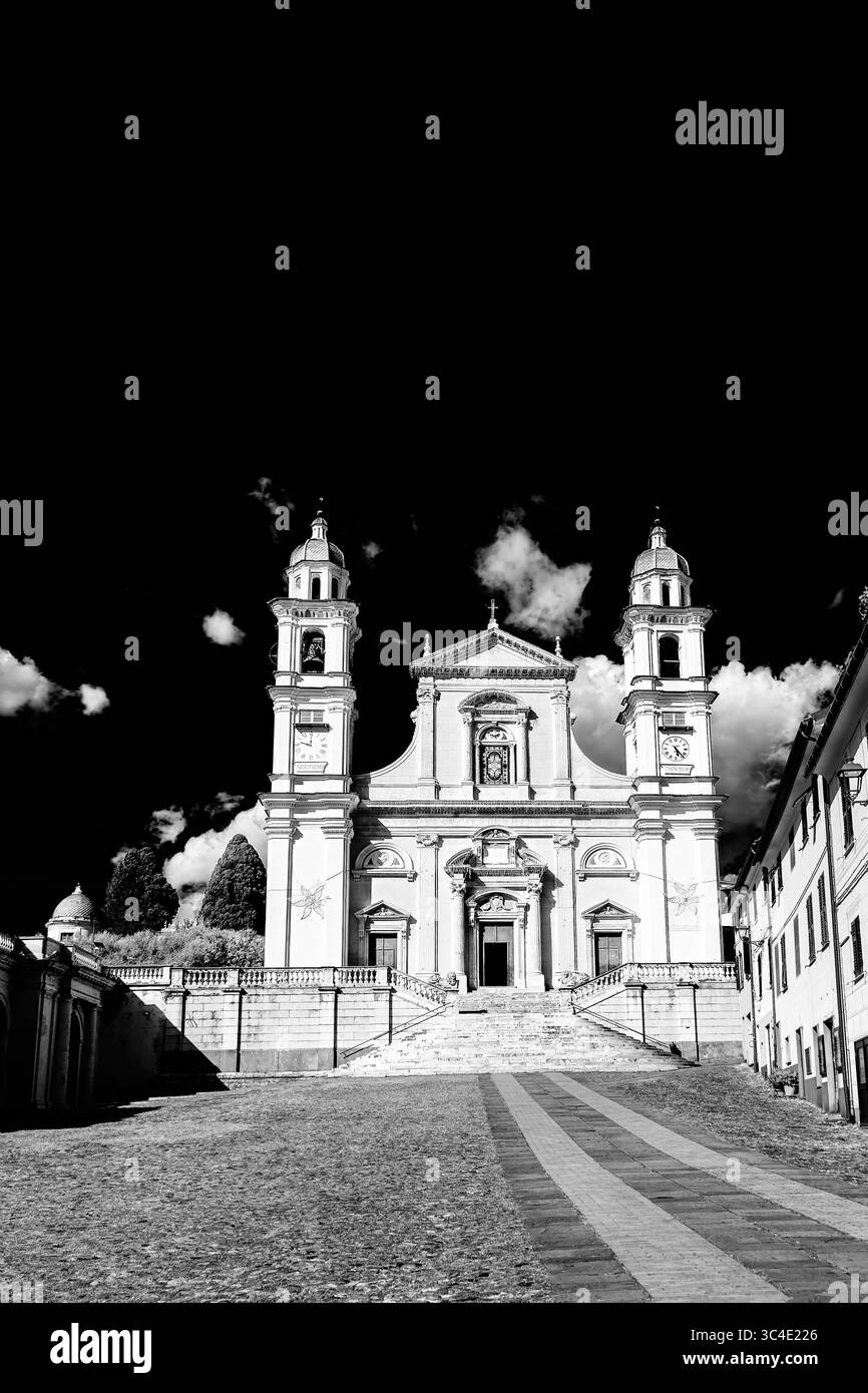 Baroque Basilica di Santo Stefano Lavagna (GE) , Italy, captured in ...
