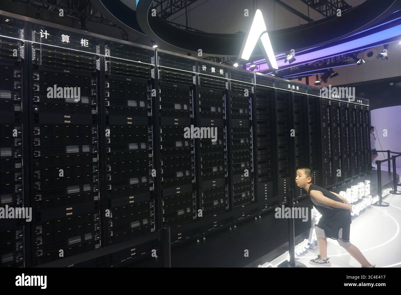 SHANGHAI, CHINA - JULY 28, 2025 - Visitors visit Huawei's "Ascend ...