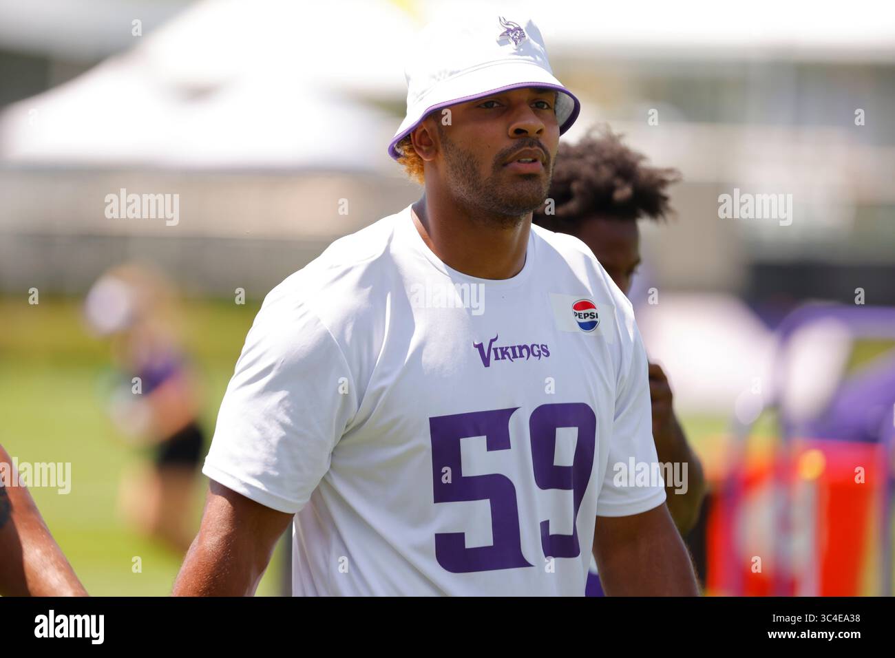 Minnesota Vikings linebacker Gabriel Murphy (59) walks off the field ...