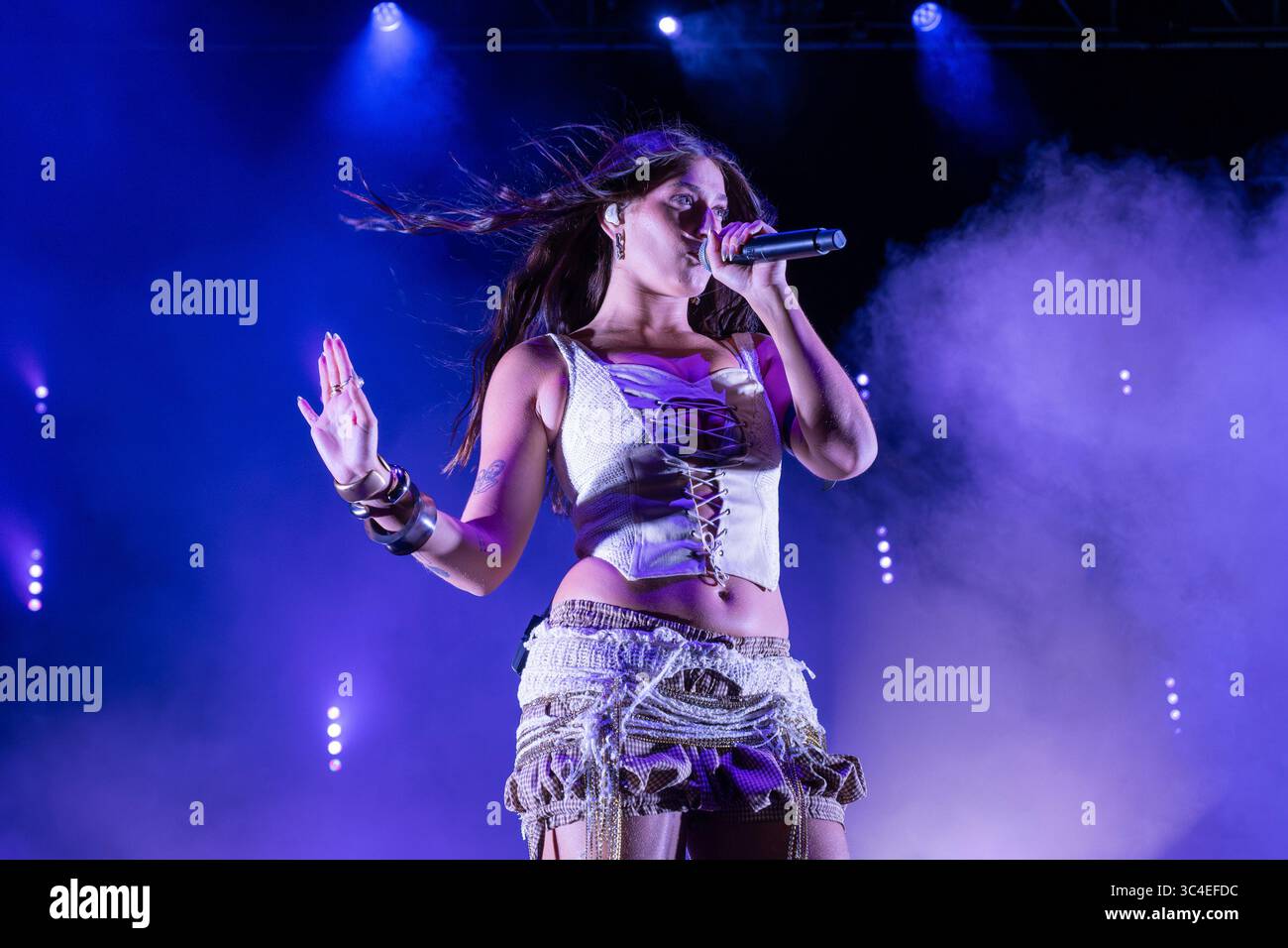 Gaia, stage name of Gaia Gozzi on stage during her live concert at ...