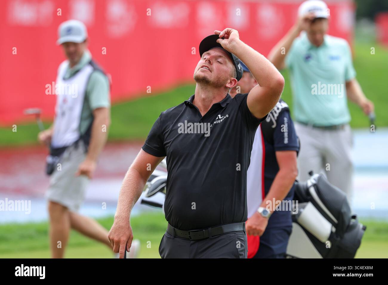July 27th, 2025: Matt Wallace of England reacts after finishing the ...