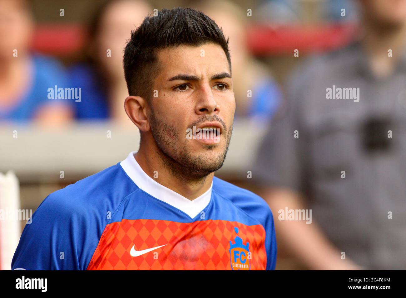 August 18, 2018: FC Cincinnati forward Emmanuel Ledesma during a USL ...