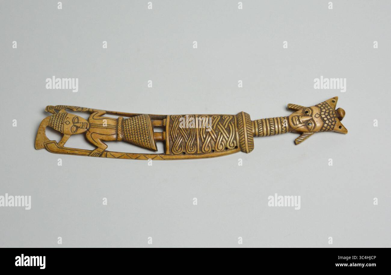 African Tribal Art Yoruba Carved Ivory Ceremonial Sword (Udamalore ...