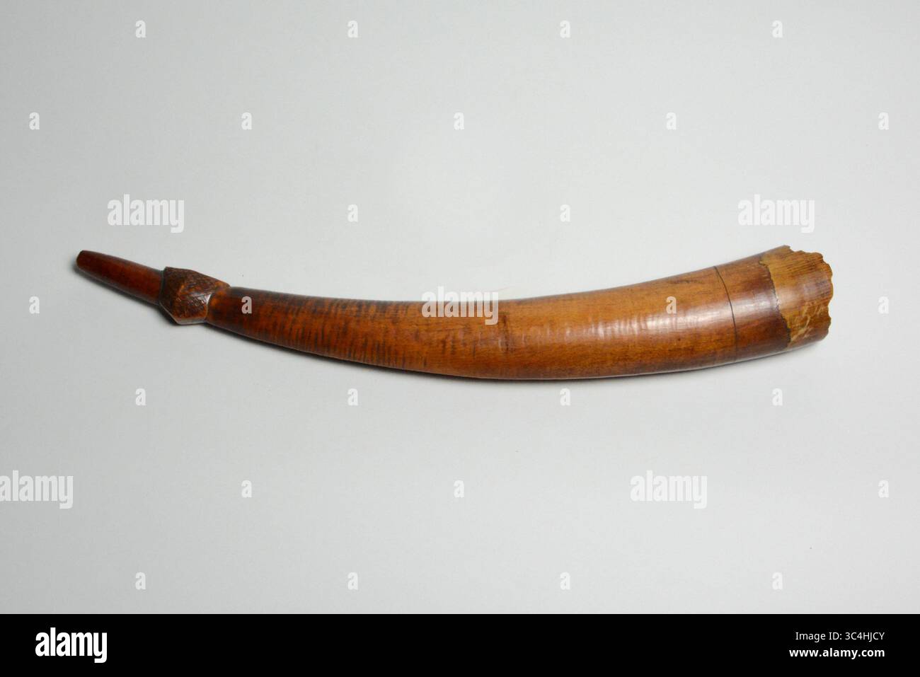 African Tribal Art Carved Ivory Instrument Stock Photo - Alamy