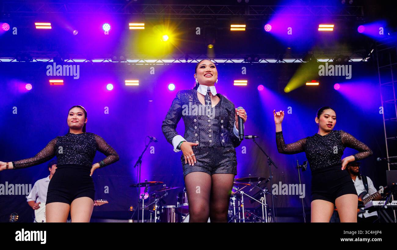 Pop artist Tee-ah Gee, well known as Tea G performs at the Kdays Music ...