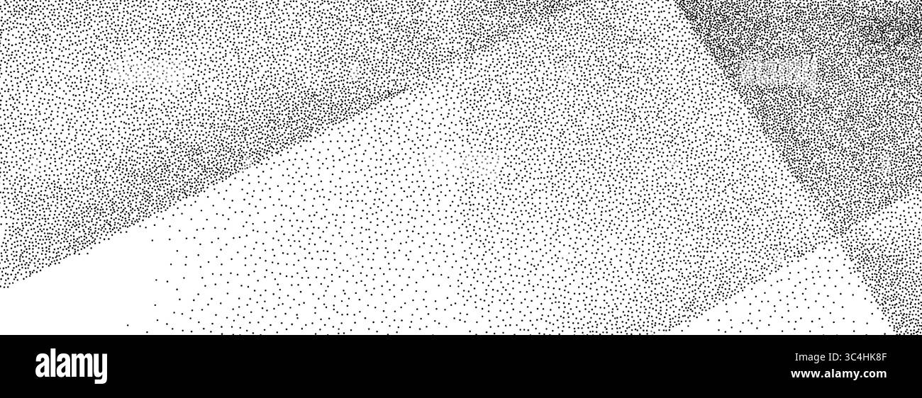 Black stippled folded paper texture. Rough dotted crumpled background ...