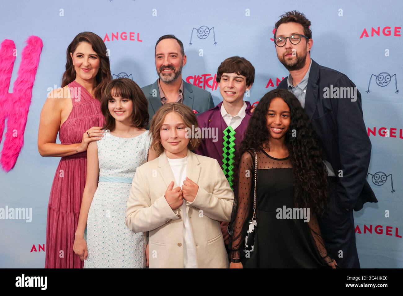 D'arcy Carden, from left, Bianca Belle, Tony Hale, Kalon Cox, Kue Lawrence, Genesis Rose Brown ...