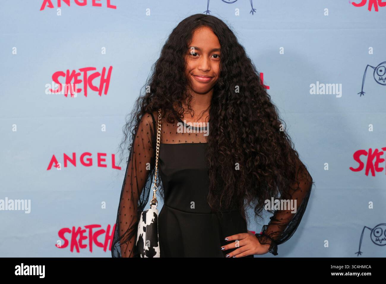 Genesis Rose Brown arrives at the premiere of "Sketch" on Monday, July ...