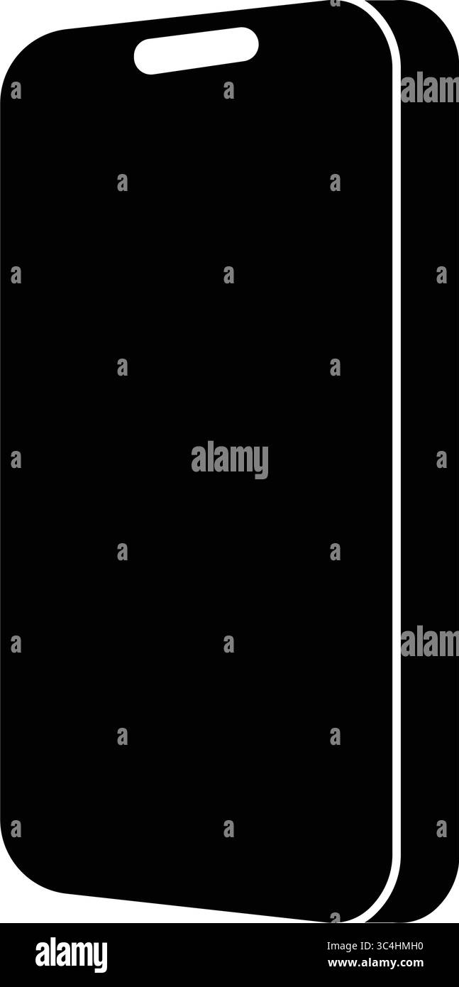 Minimalist vector modern smartphone Cut Out Stock Images & Pictures - Alamy