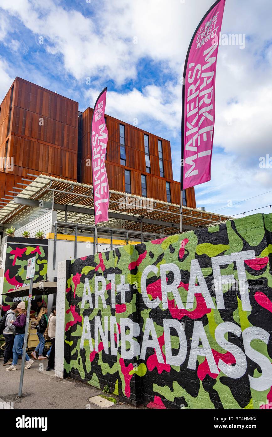Fitzroy, Melbourne, Australia, The Rose Street Artists’ Market art and ...