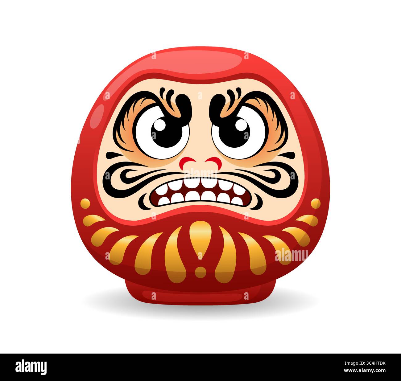 Daruma Japanese doll cartoon symbol of Japan culture or Bodhidharma ...