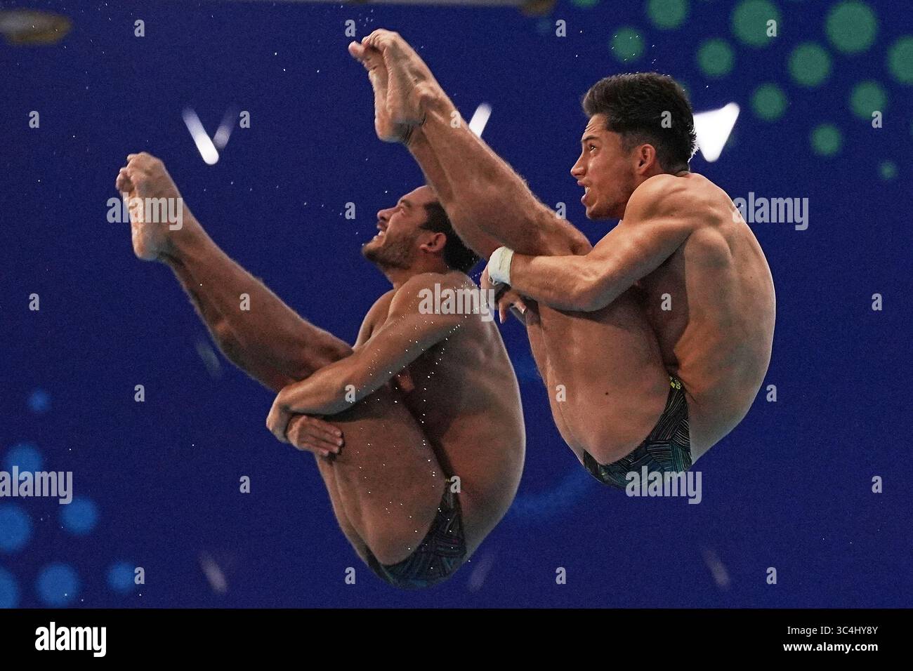 Kevin Berlin Reyes and Randal Willars Valdez of Mexico compete in the ...