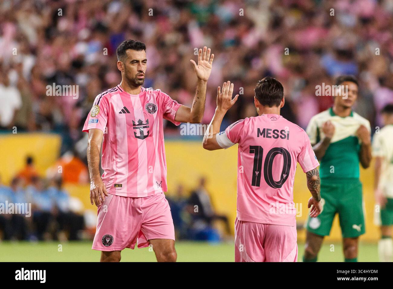 Miami, Florida - June 23: Sergio Busquets and Lionel Messi of Inter ...