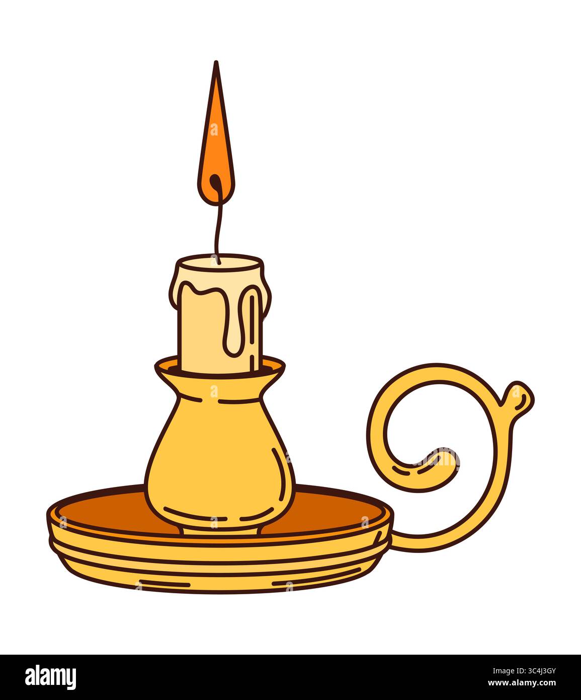 Medieval candle holder hi-res stock photography and images - Alamy