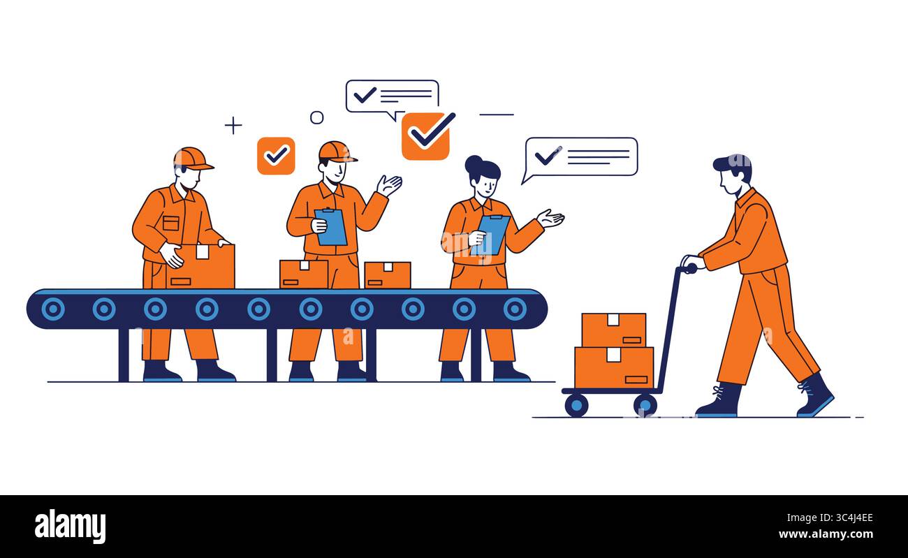 Industrial production line efficiency management and workflow ...