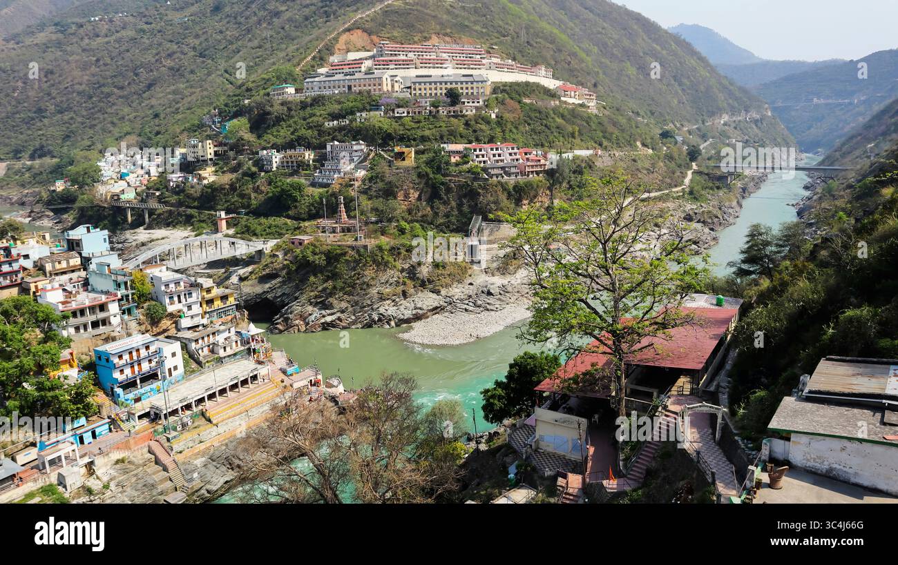Confluence of Alaknanda and Bhagirathi Rivers at Sangam Point ...