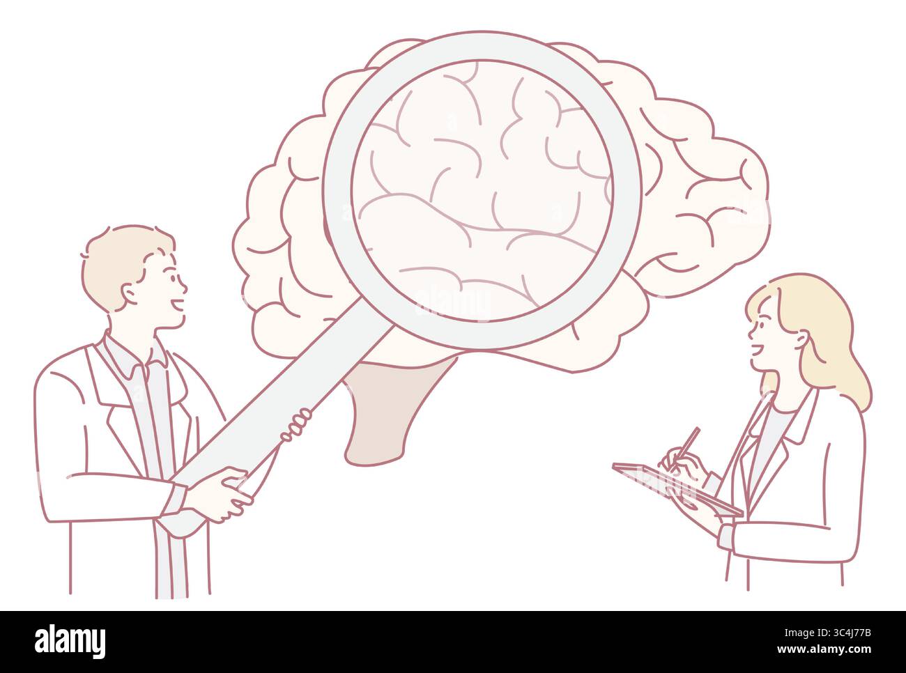 Understanding complexities human brain Stock Vector Images - Alamy