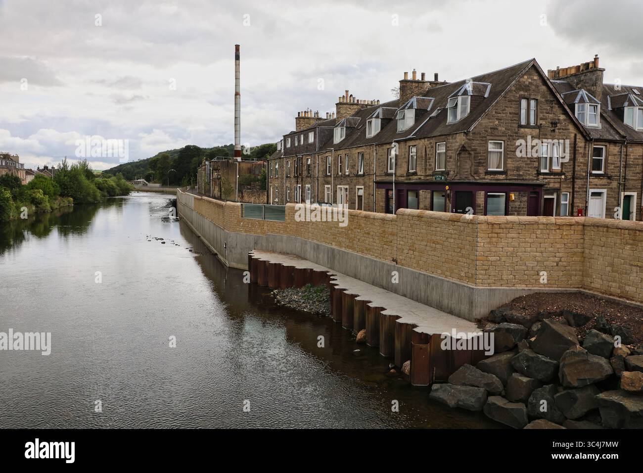 Hawick flood defences hi-res stock photography and images - Alamy