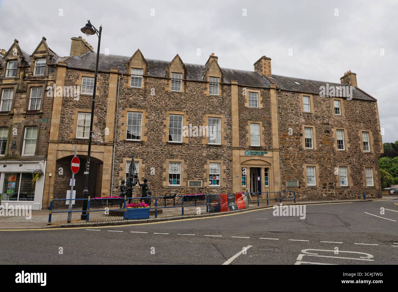 Exterior of Borders Textile Tower House Hawick Scotland July 2025 Stock ...