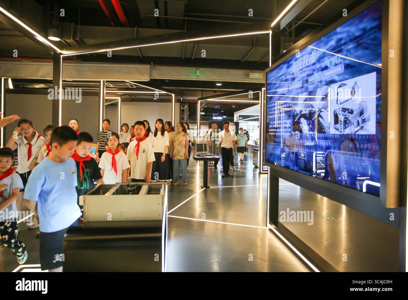 People visit a forensic sciences museum in Rugao City, east China's ...